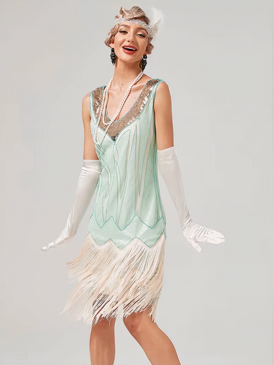 Robe années 20 style Gatsby art déco • Robe chic