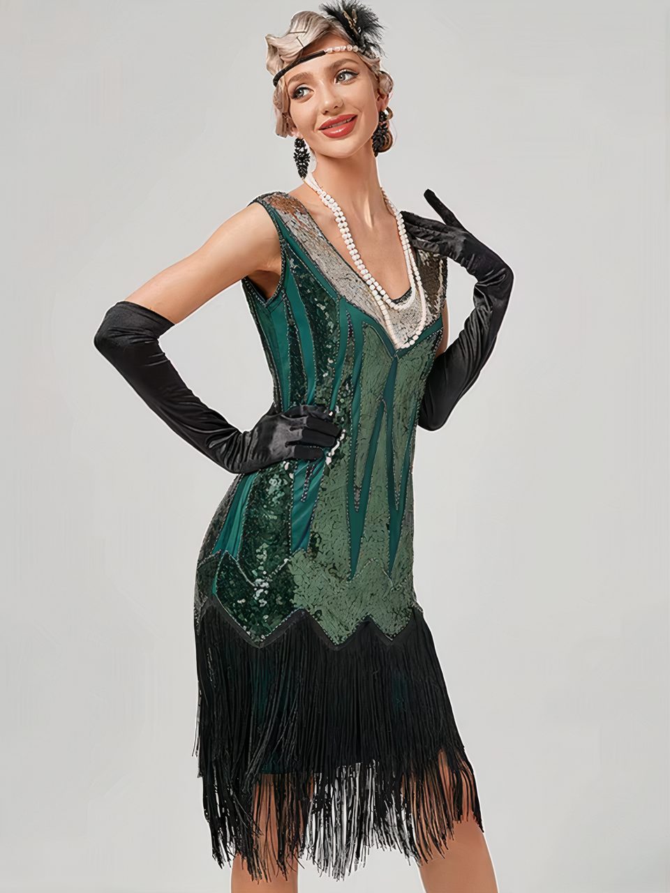 Robe années 20 style Gatsby art déco • Robe chic