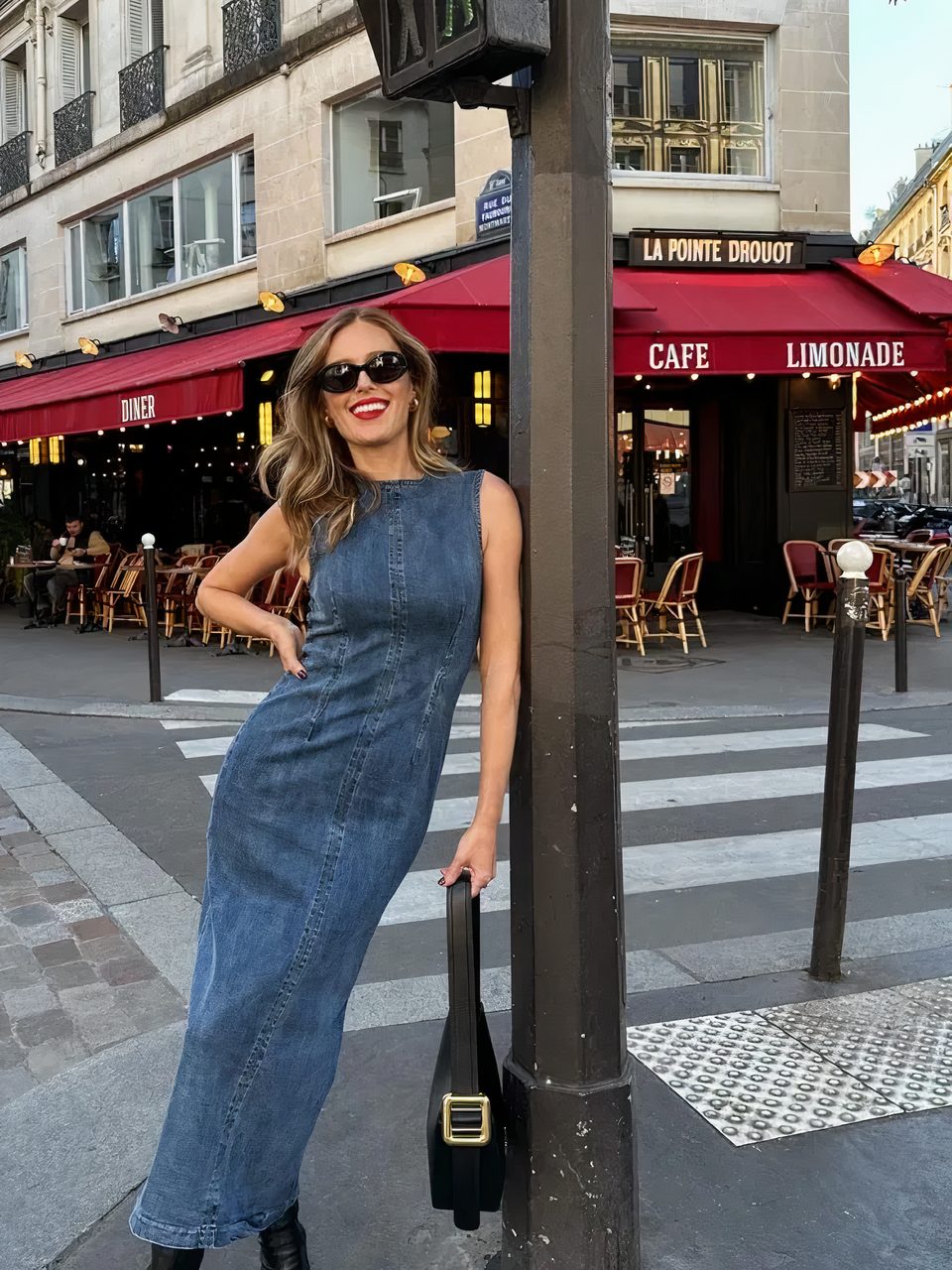 Robe fourreau en jean • Robe chic